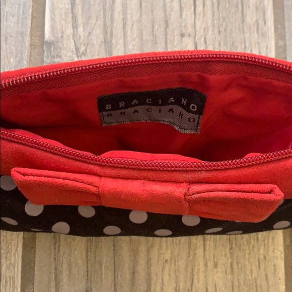 branciano | Bags | Nwt Braciano Red And Black Wristlet Clutch | Poshmark
